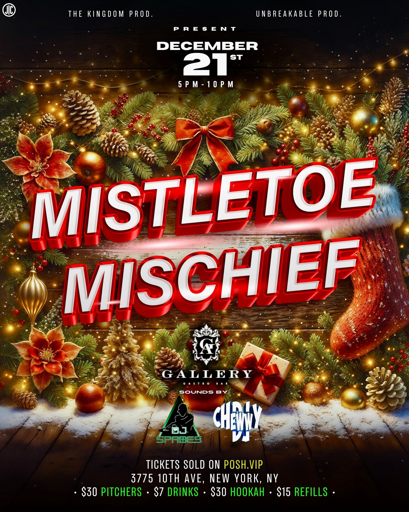 MISTLETOE MISCHIEF 💋🎄 Tickets | Dec 21 at The Gallery Gastrobar, New ...